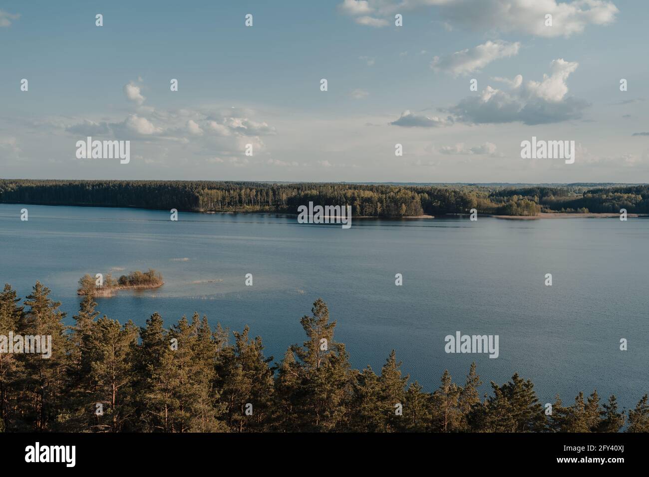 Beautiful view of Labanoras regional park in Kamuze, Lithuania Stock ...