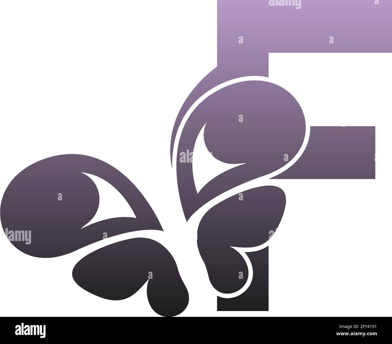 Letter F with butterfly icon logo design vector template Stock Vector ...