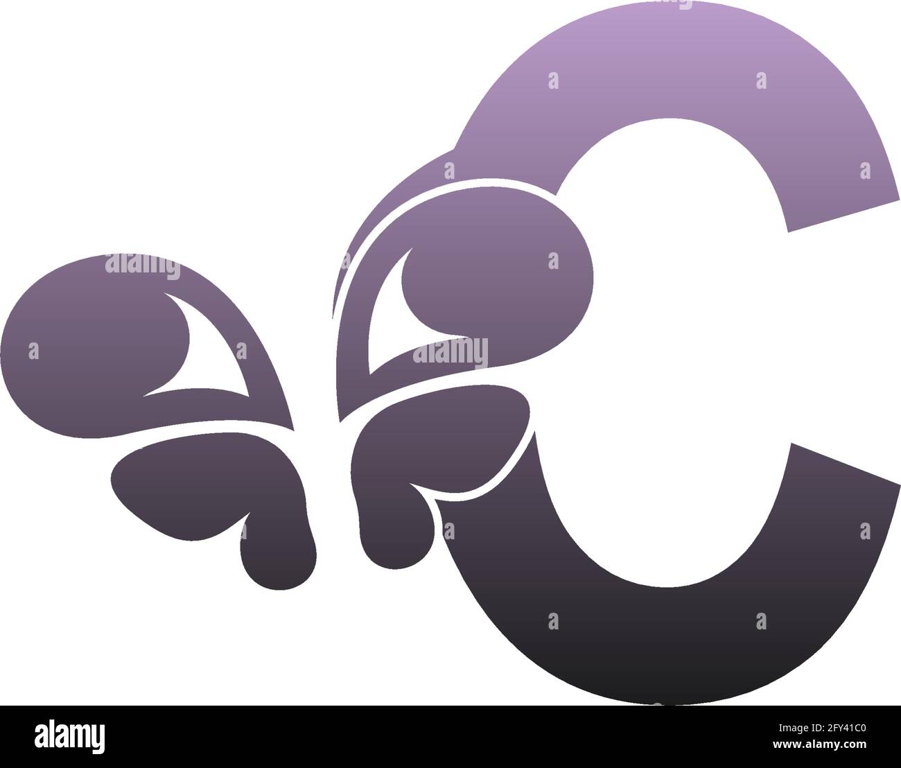 Letter C with butterfly icon logo design vector template Stock Vector ...