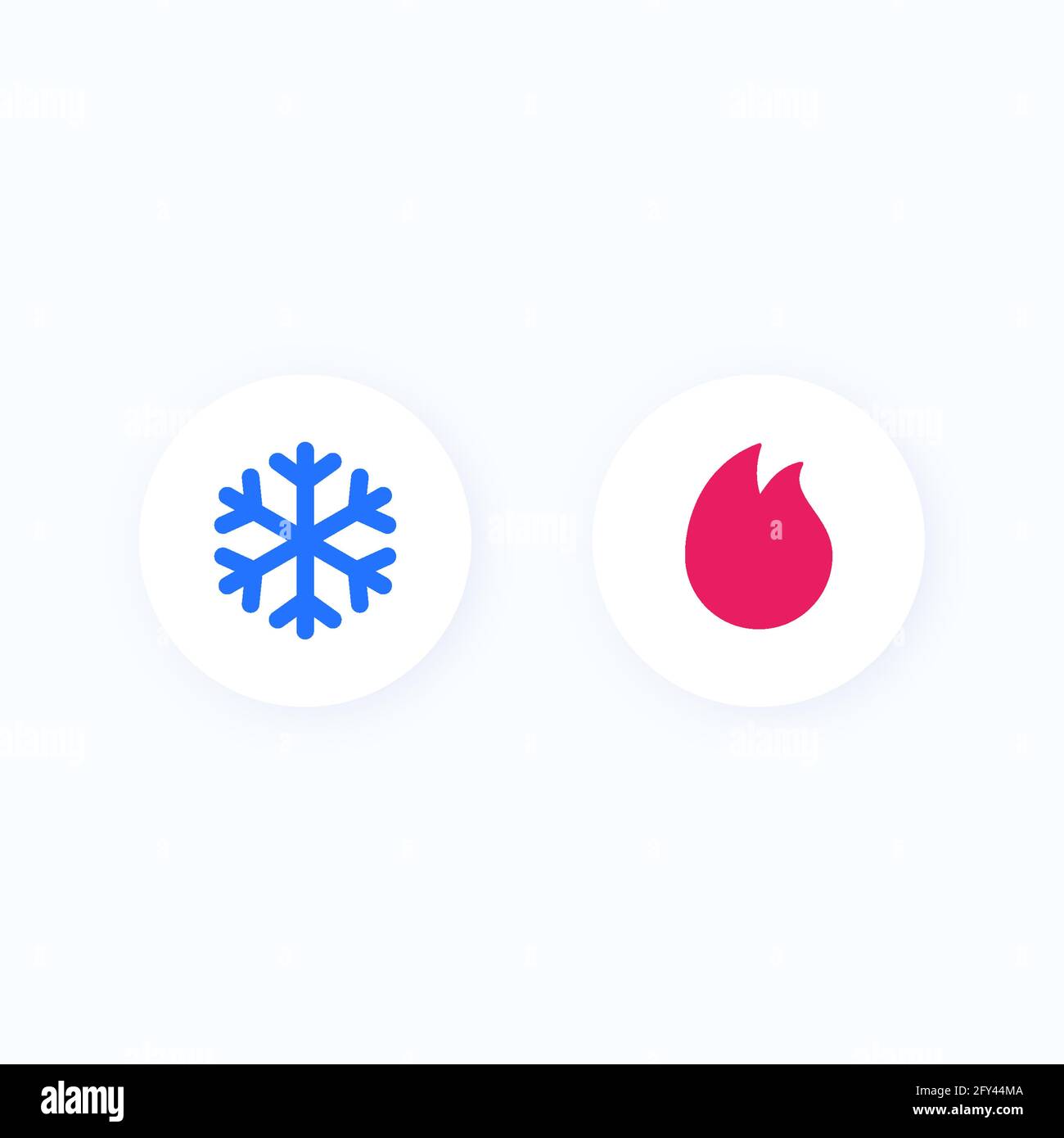cold and hot icons, vector Stock Vector Image & Art - Alamy