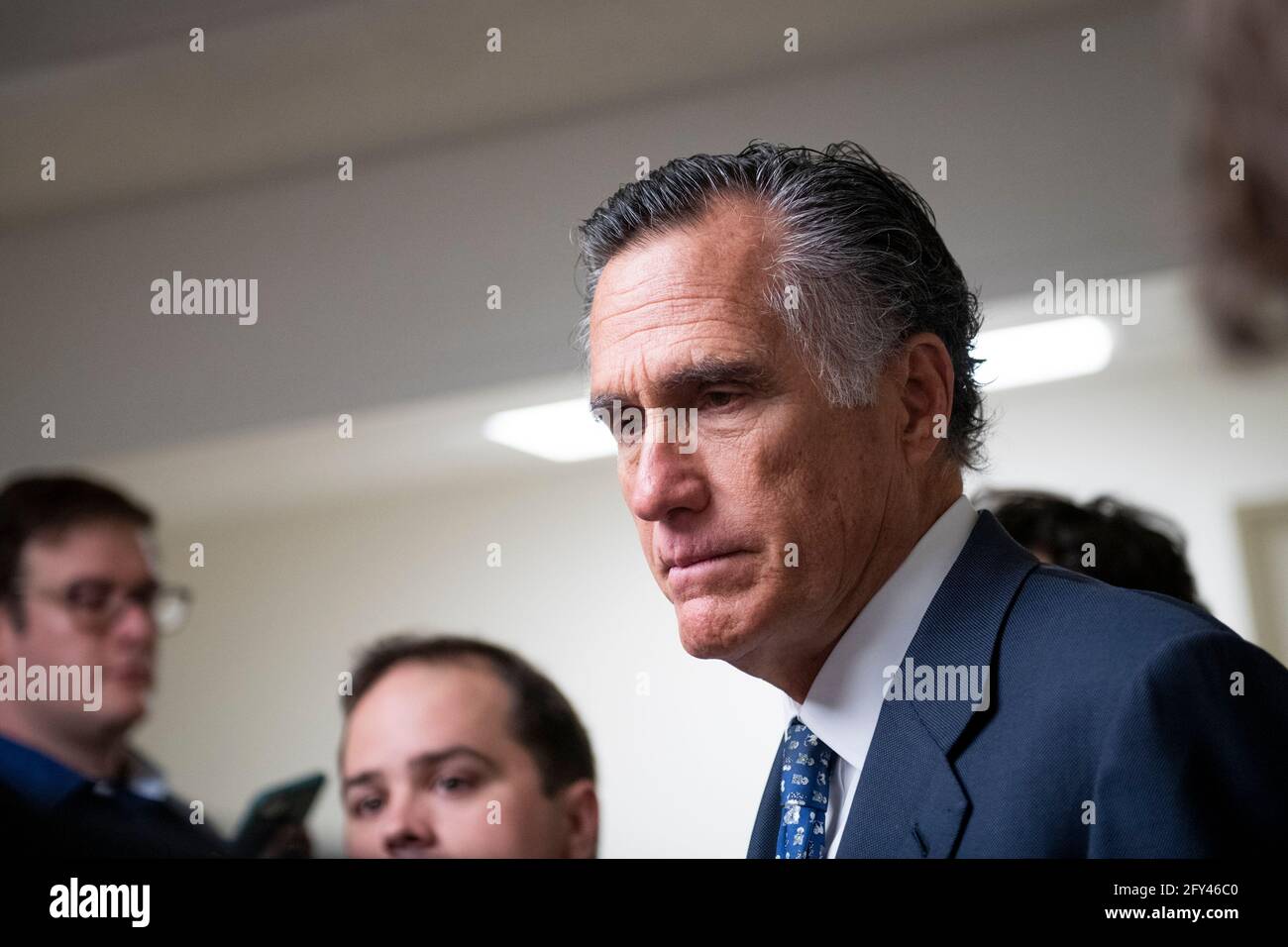 United States Senator Mitt Romney (Republican of Utah) talks with ...