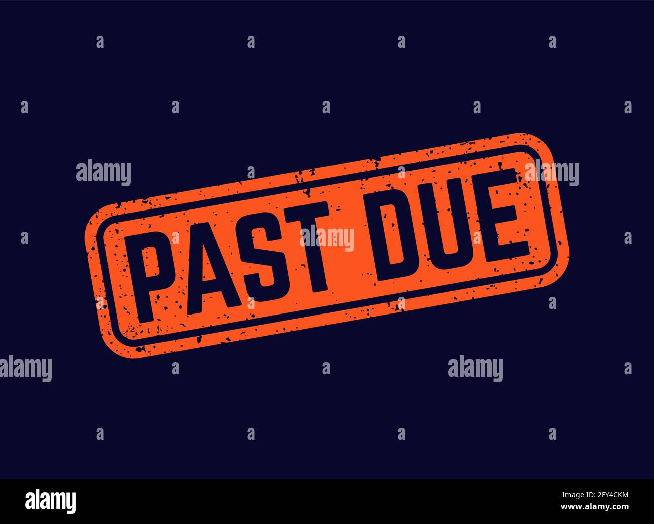 past due stamp on dark Stock Vector Image & Art - Alamy