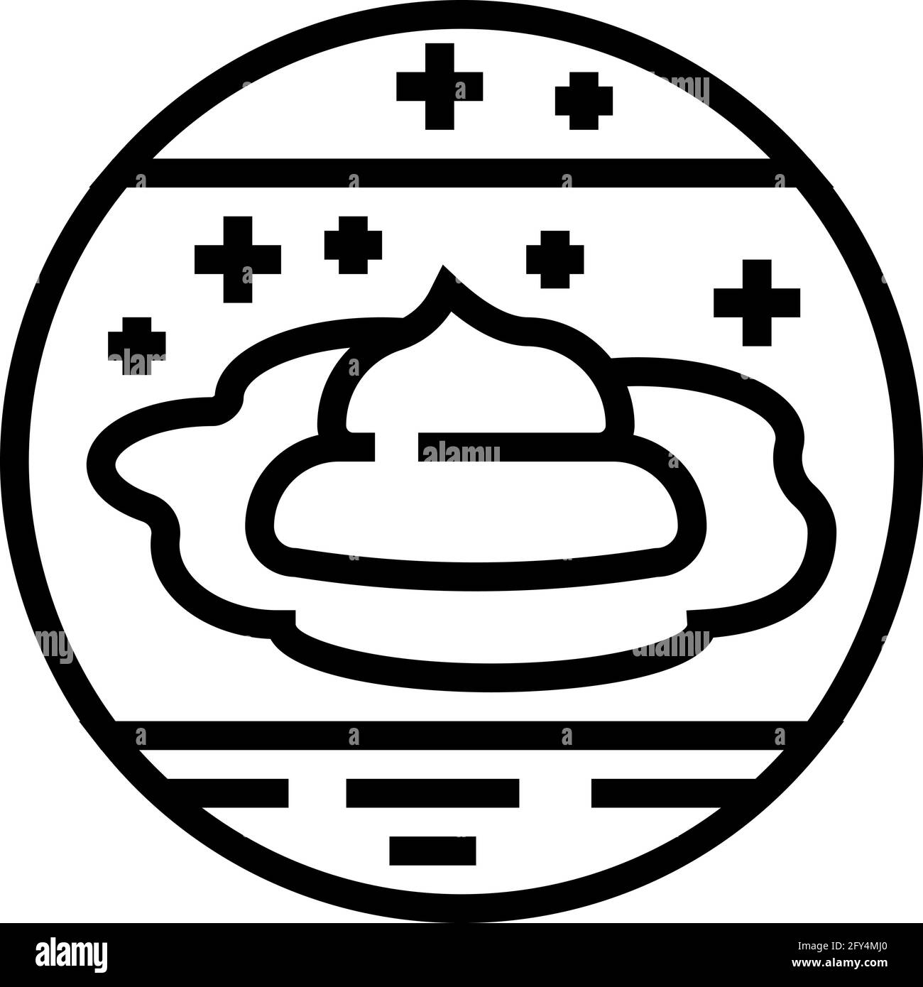 arid climates line icon vector illustration Stock Vector Image & Art ...