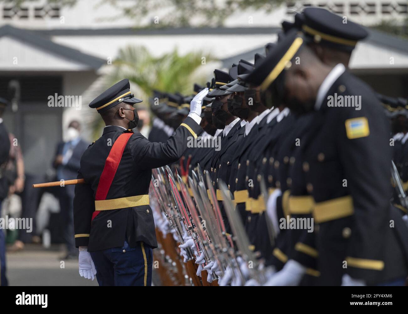 Army Illustration at Rwanda's The Presidential Palace in Kigali on May ...