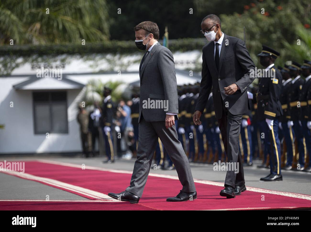 France's President Emmanuel Macron and Rwanda's President Paul Kagame ... France's President Emmanuel Macron and Rwanda's President Paul Kagame ...