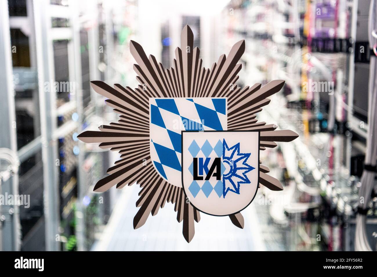 Munich, Germany. 18th May, 2021. The logo of the Bavarian State ...