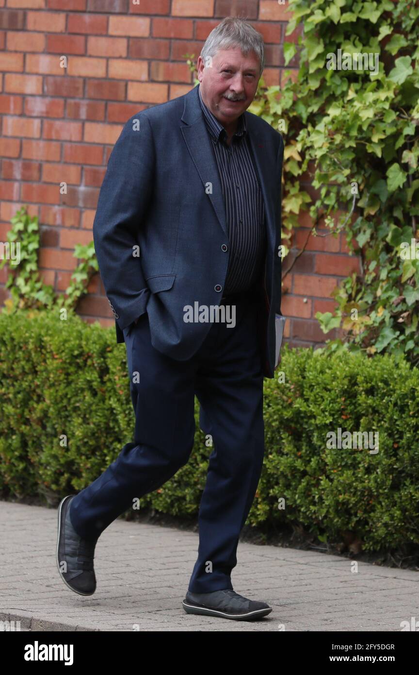 Sammy Wilson MP arriving for the DUP meeting to ratify Edwin Poots as ...