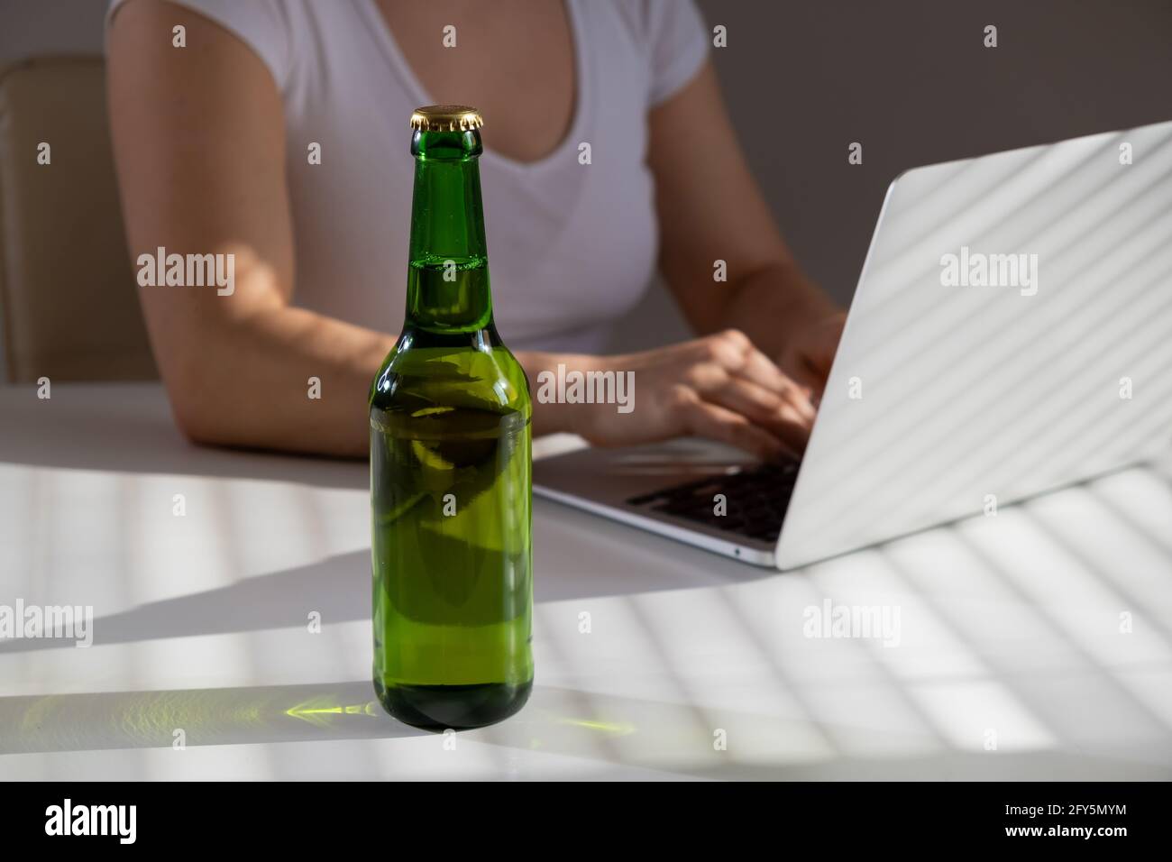 Drunk Woman Laptop High Resolution Stock Photography and Images - Alamy