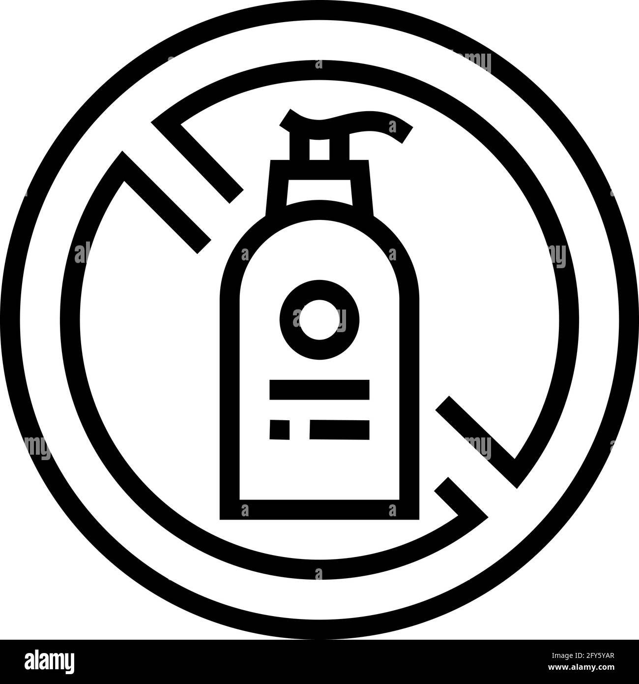 stop using liquid soap line icon vector illustration Stock Vector Image ...