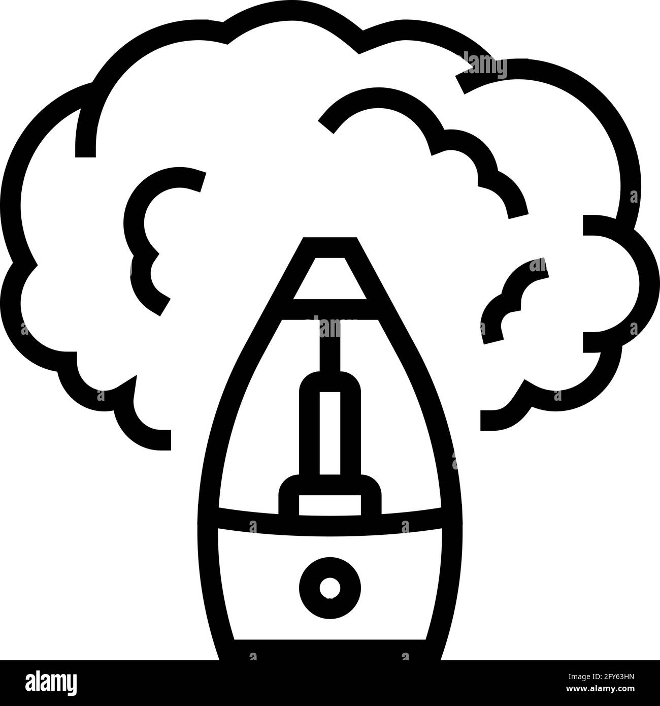 humidifier device line icon vector illustration Stock Vector Image ...