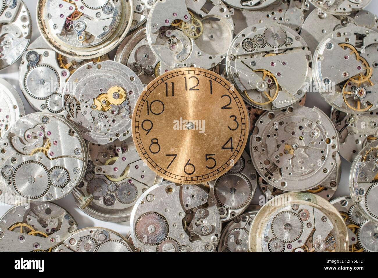 texture of watch movements Stock Photo - Alamy