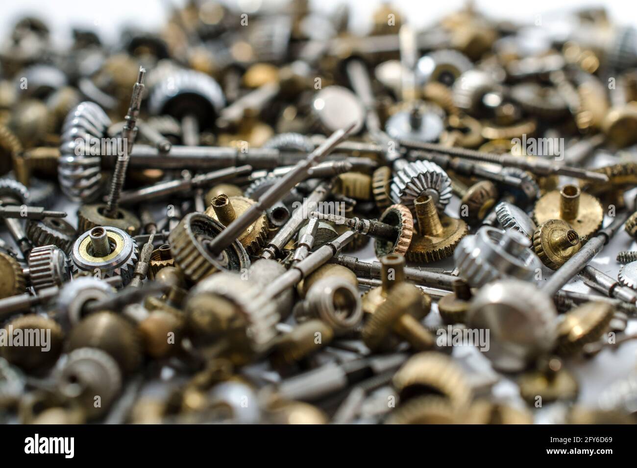 texture of parts for mechanical watches Stock Photo - Alamy