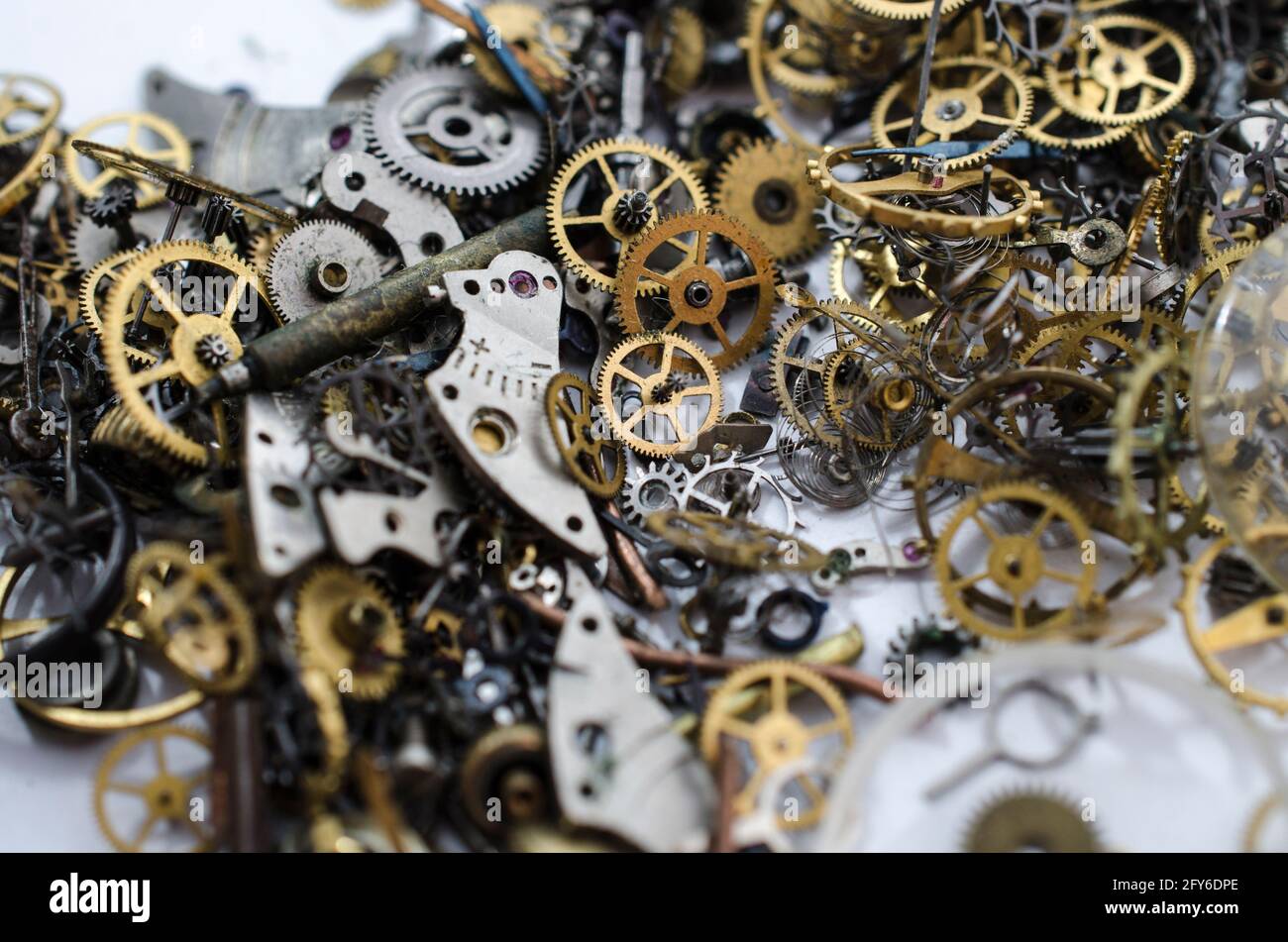 texture of the details for mechanical watches Stock Photo - Alamy