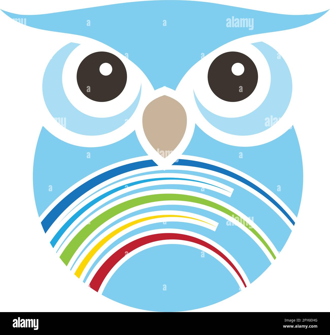 Rainbow magic fantasy face Stock Vector Images - Alamy