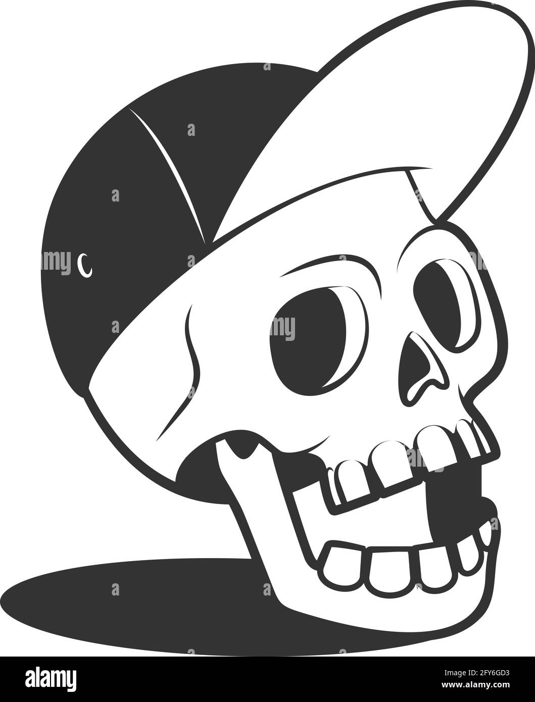 Cartoon skull hi-res stock photography and images - Alamy