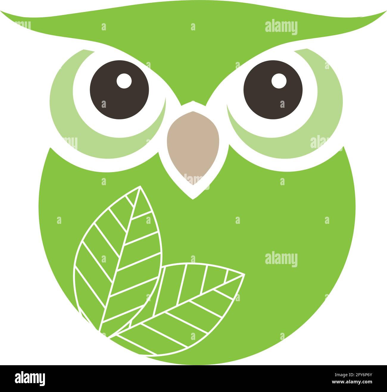 Green Owl Clip Art