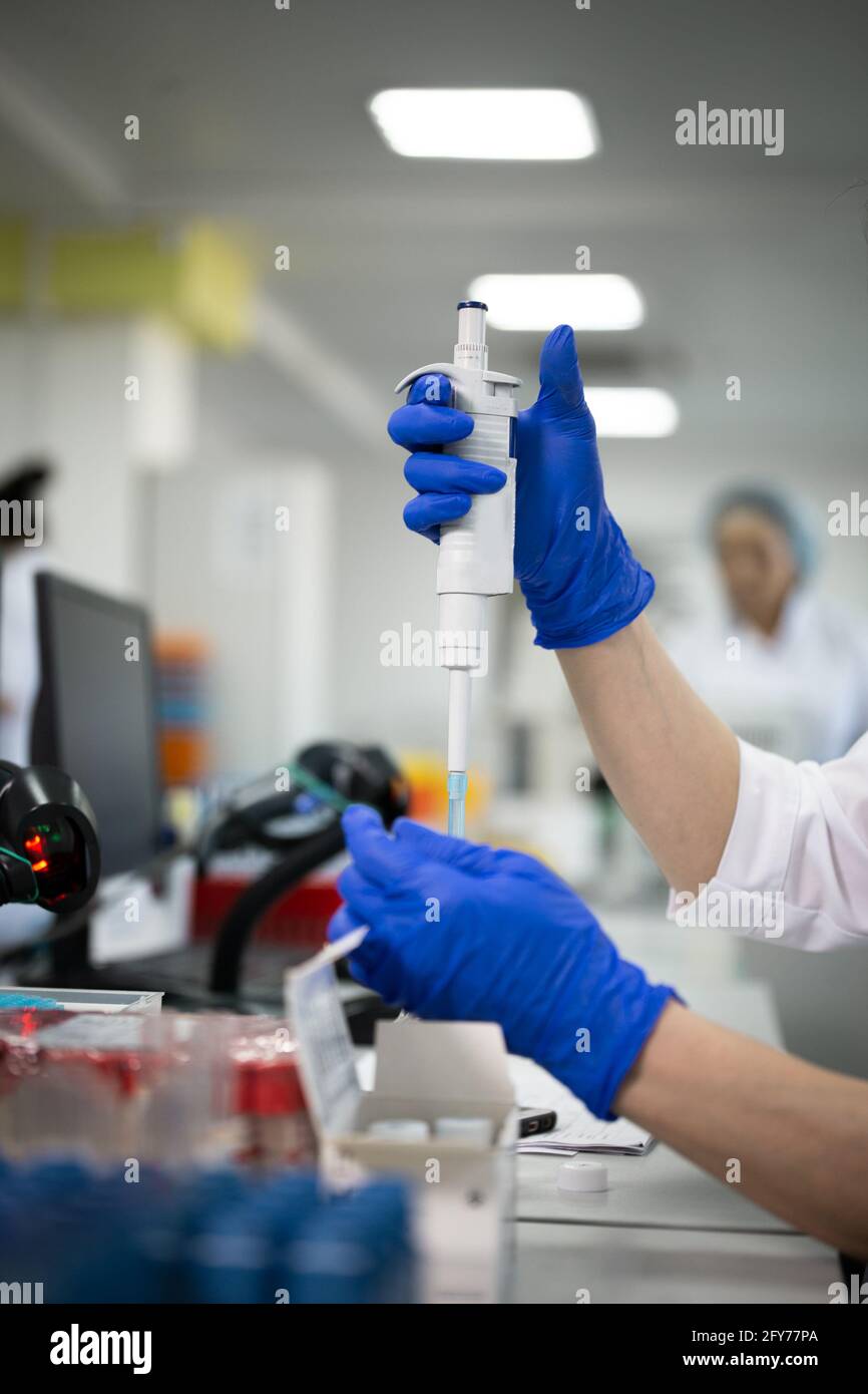 working process close up in the lab Stock Photo - Alamy