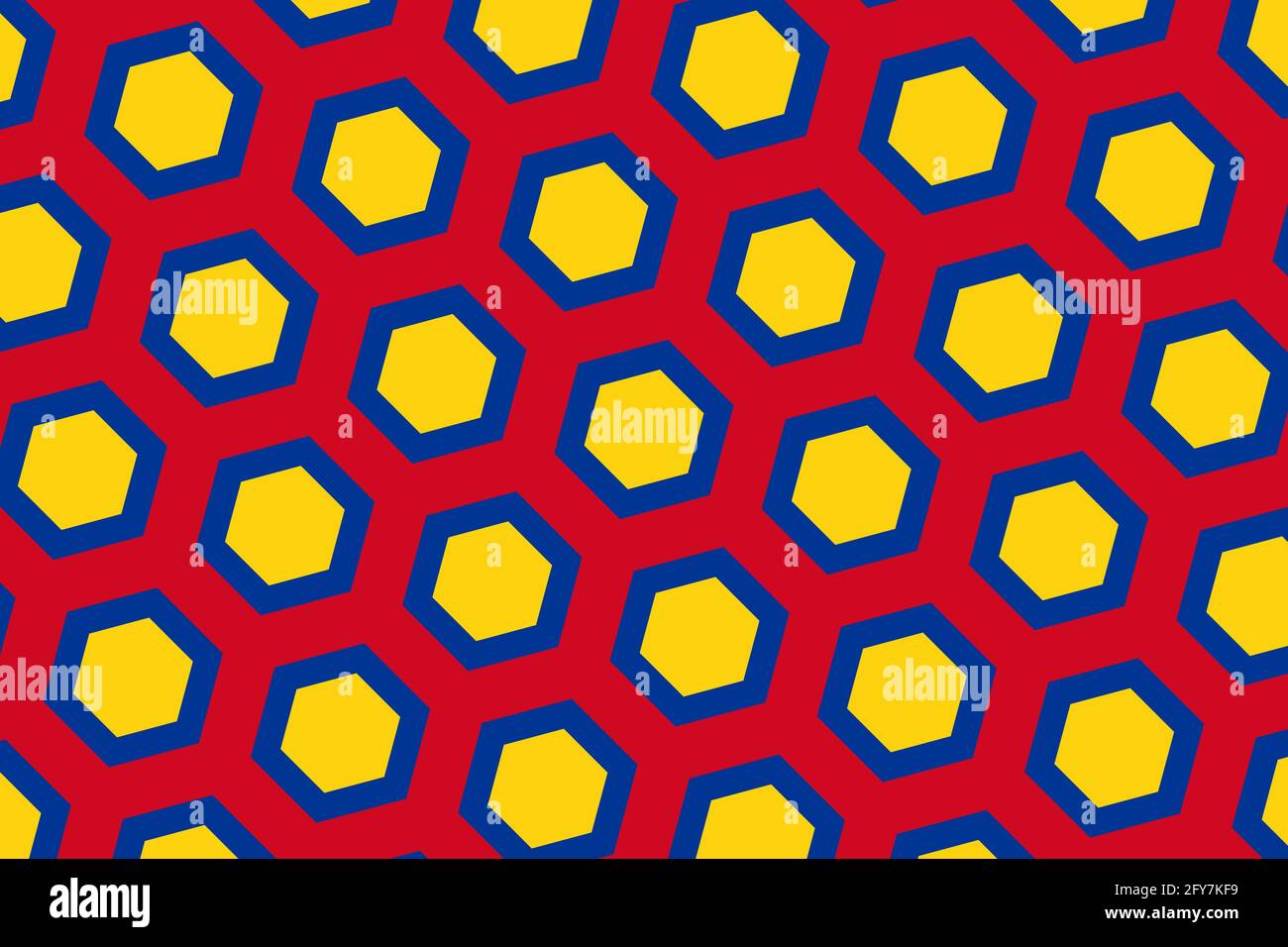 Simple geometric pattern in the colors of the national flag of Colombia ...