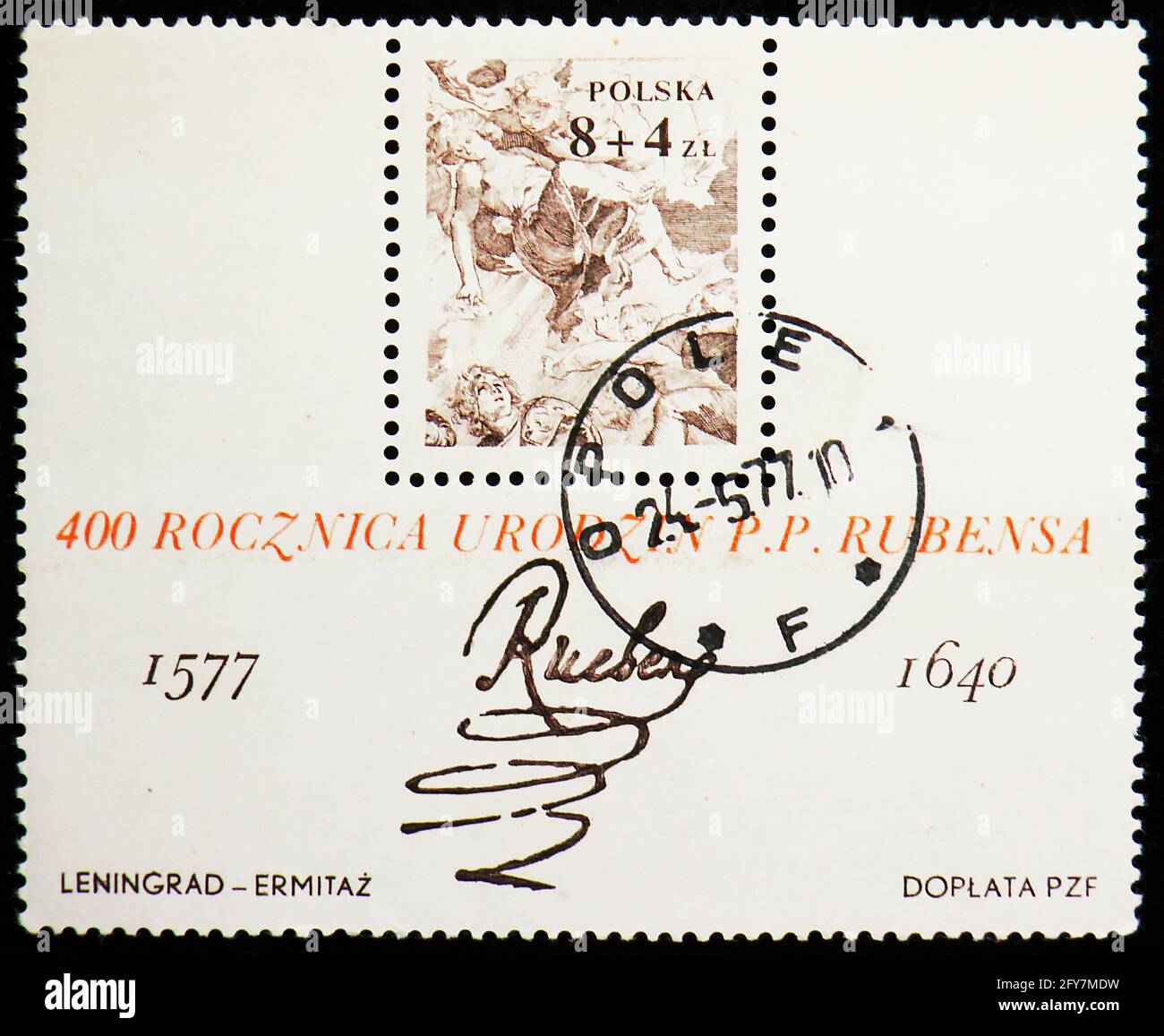 MOSCOW, RUSSIA - AUGUST 22, 2019: Postage stamp printed in Poland shows ...