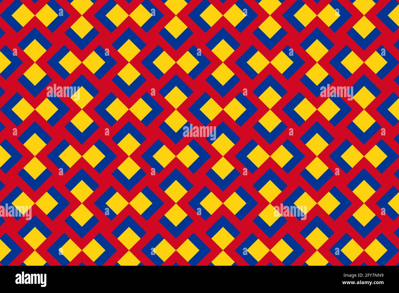 Simple geometric pattern in the colors of the national flag of Colombia ...