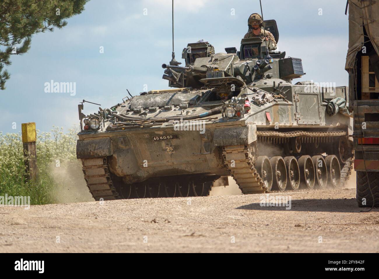 british army FV510 Warrior light infantry fighting vehicle tank vehicle ...