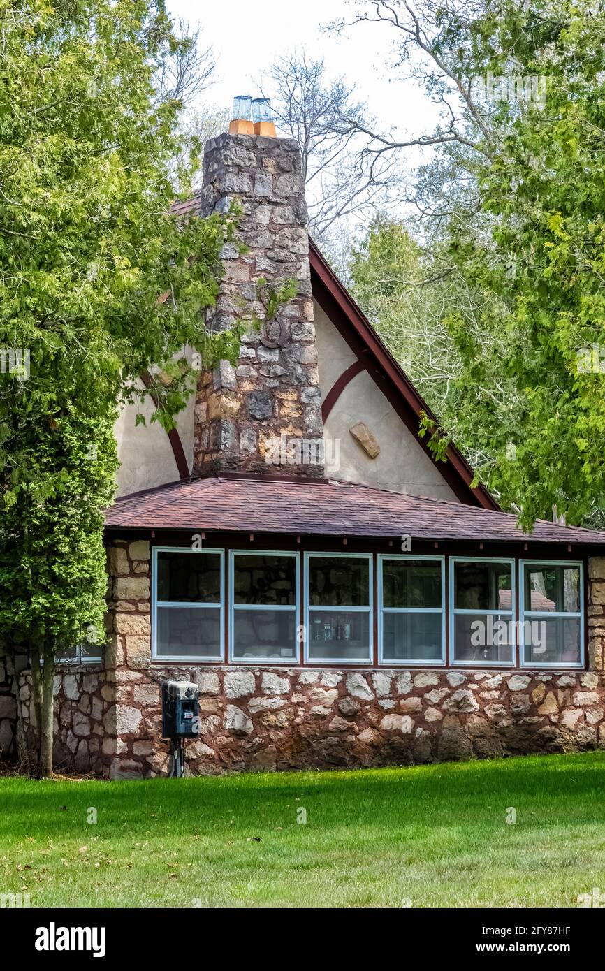 Red Mortar House, one of the Mushroom Houses, designed by architect ...