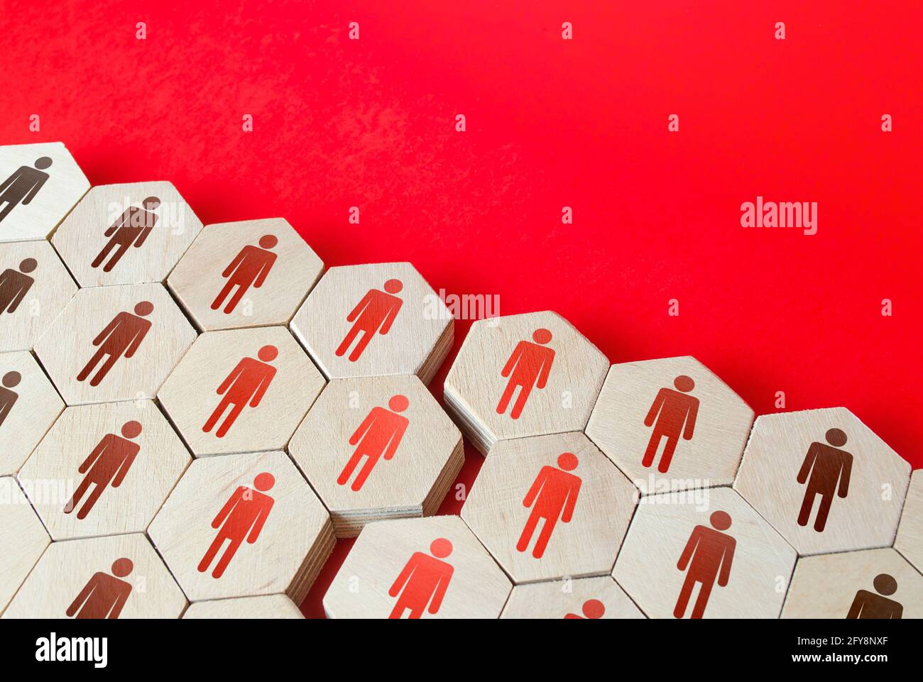 Split in society concept. Community discord. Conflict resolution ...