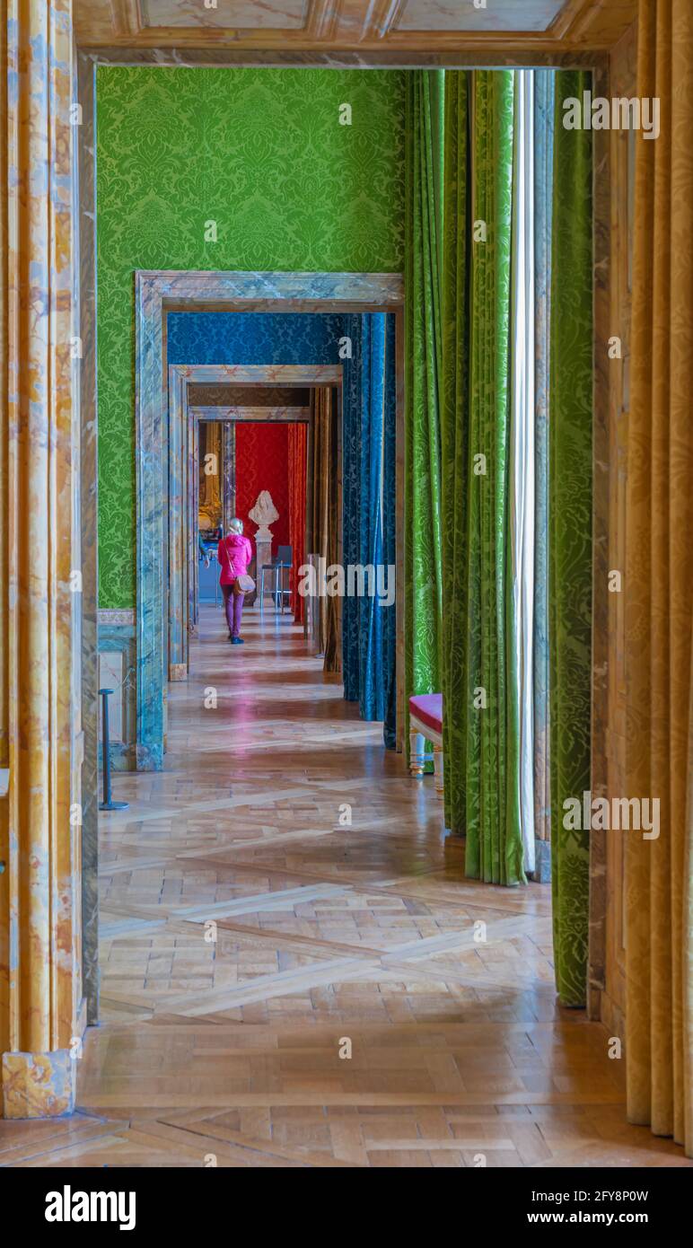 Versailles, France - 19 05 2021: Castle of Versailles. Colored ...