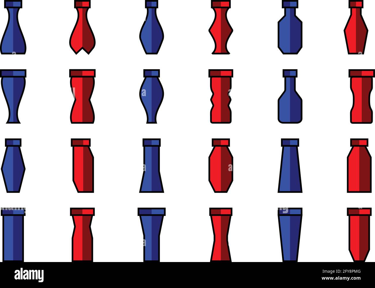 Liquid shape container Stock Vector Images - Alamy