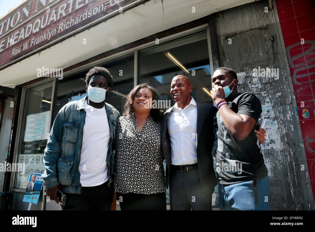 Harlem, NY, USA. 27th May, 2021. (L-R) Civil Rights Activist Ashely ...
