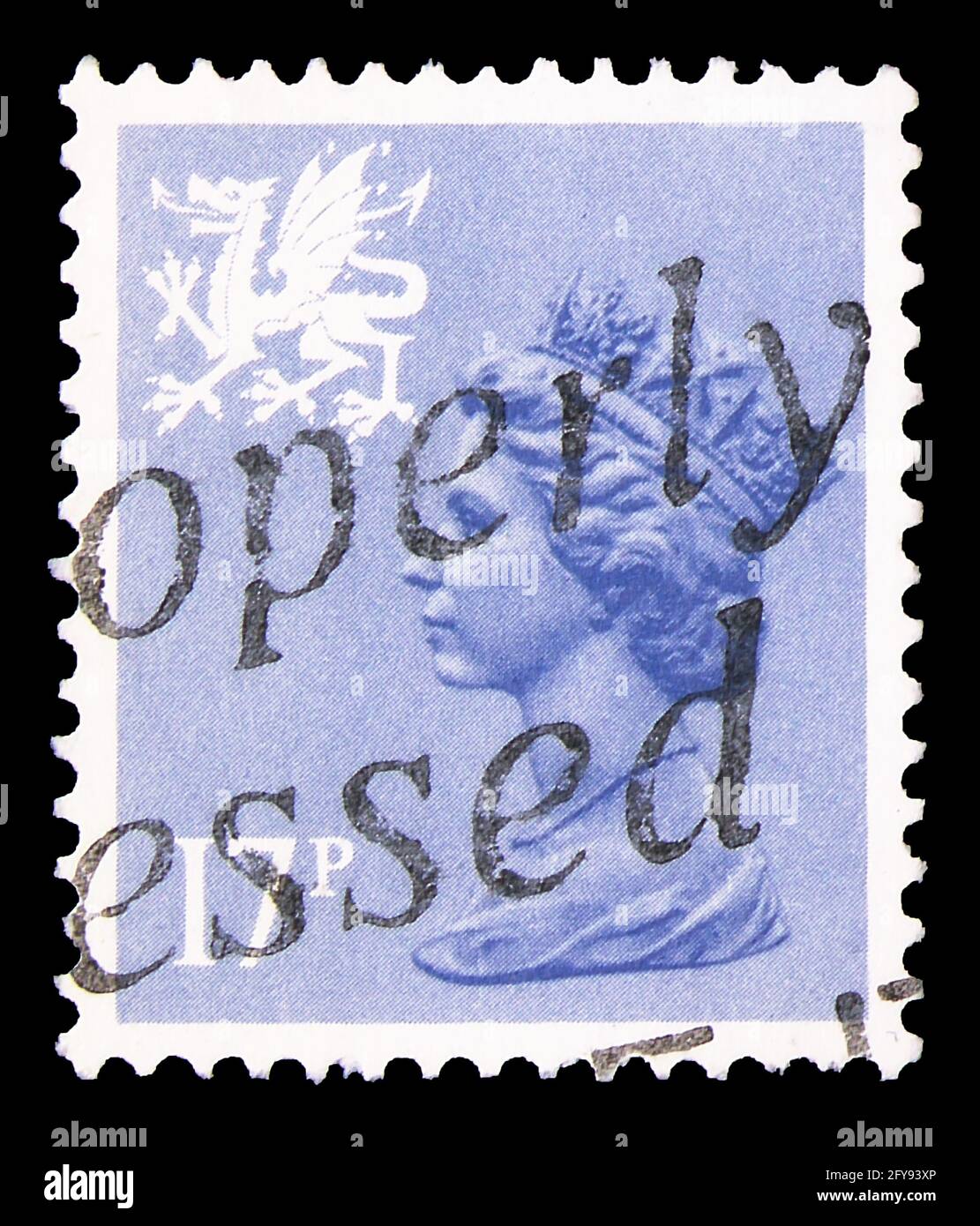 MOSCOW, RUSSIA - SEPTEMBER 23, 2019: Postage stamp printed in United ...