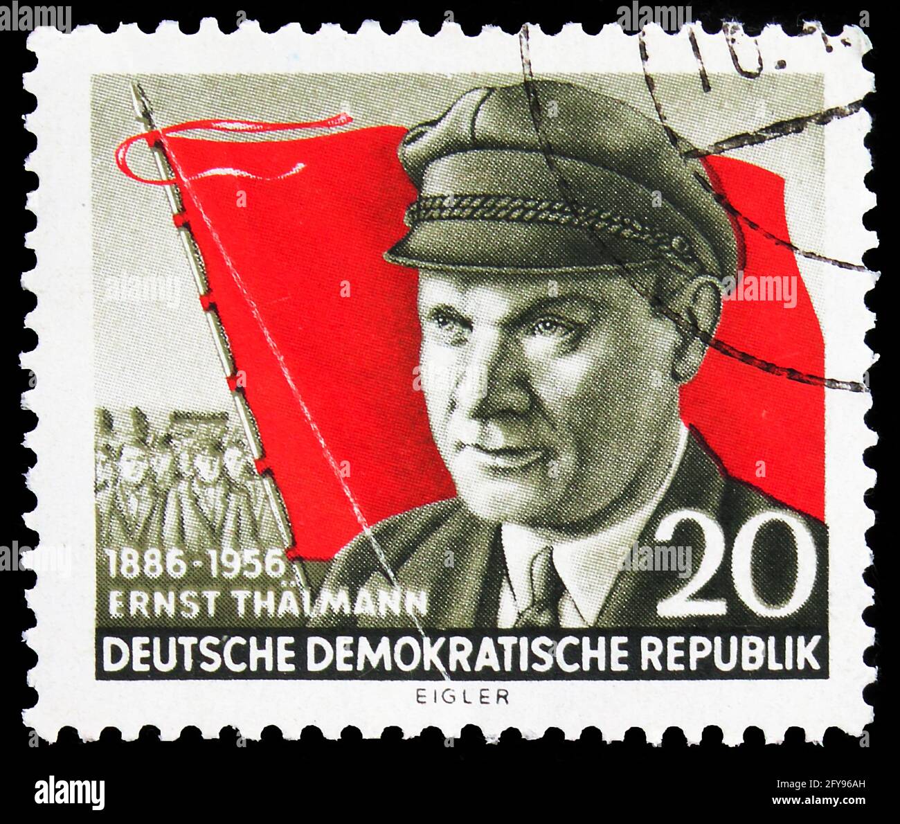 MOSCOW, RUSSIA - SEPTEMBER 23, 2019: Postage stamp printed in Germany ...