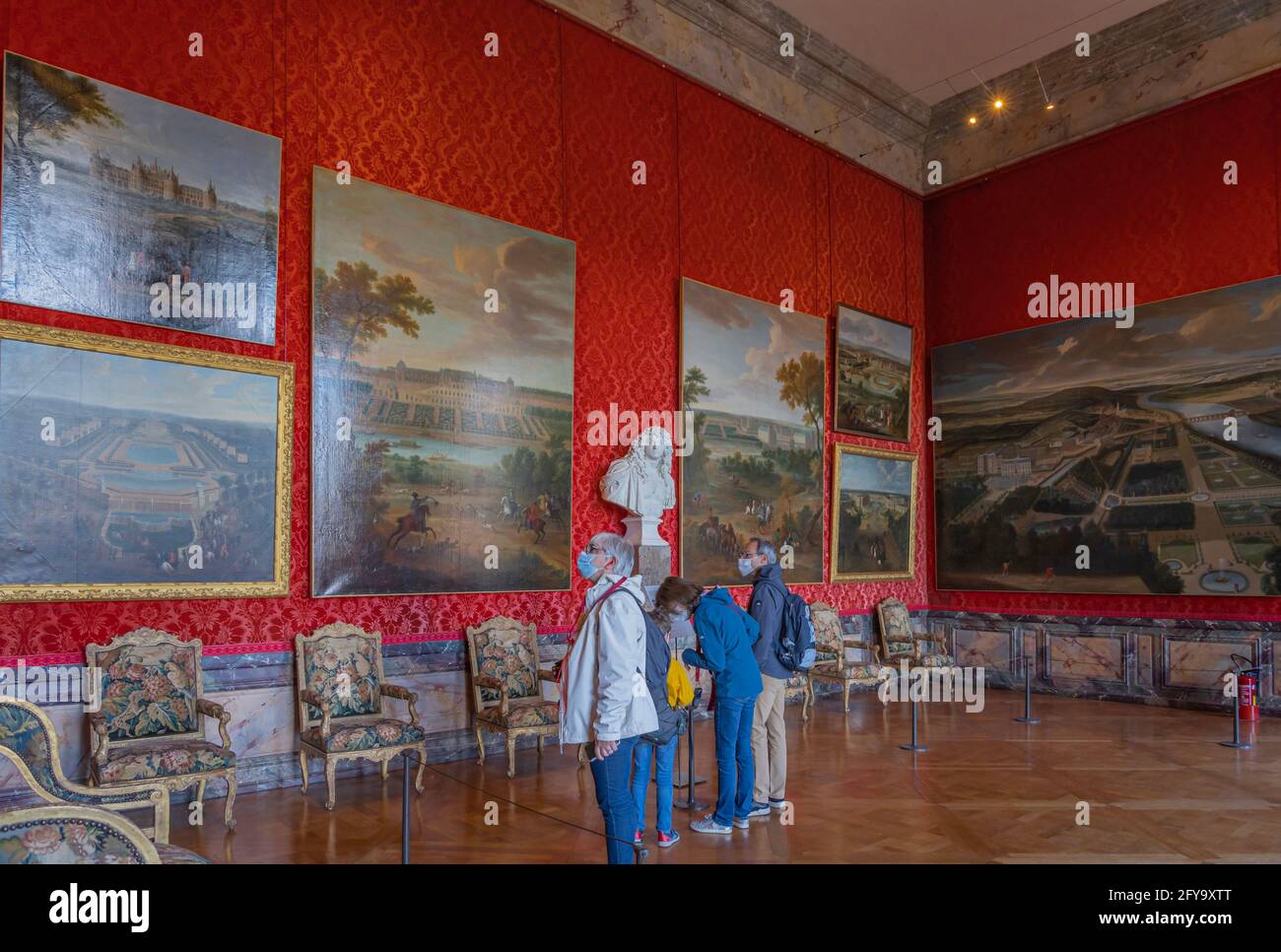 Versailles, France - 19 05 2021: Castle of Versailles. Louis XIV rooms ...