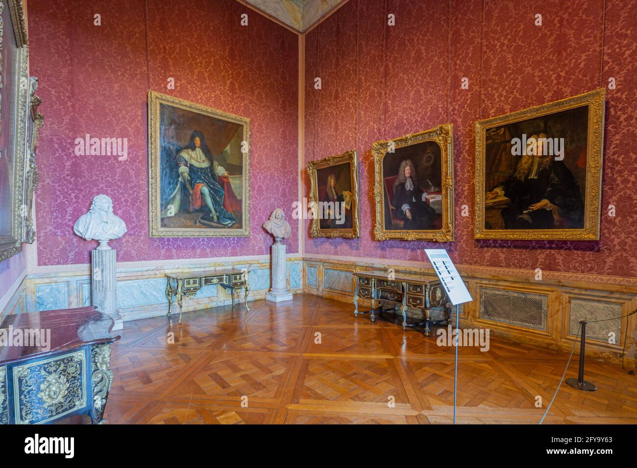Versailles, France - 19 05 2021: Castle of Versailles. Louis XIV rooms ...