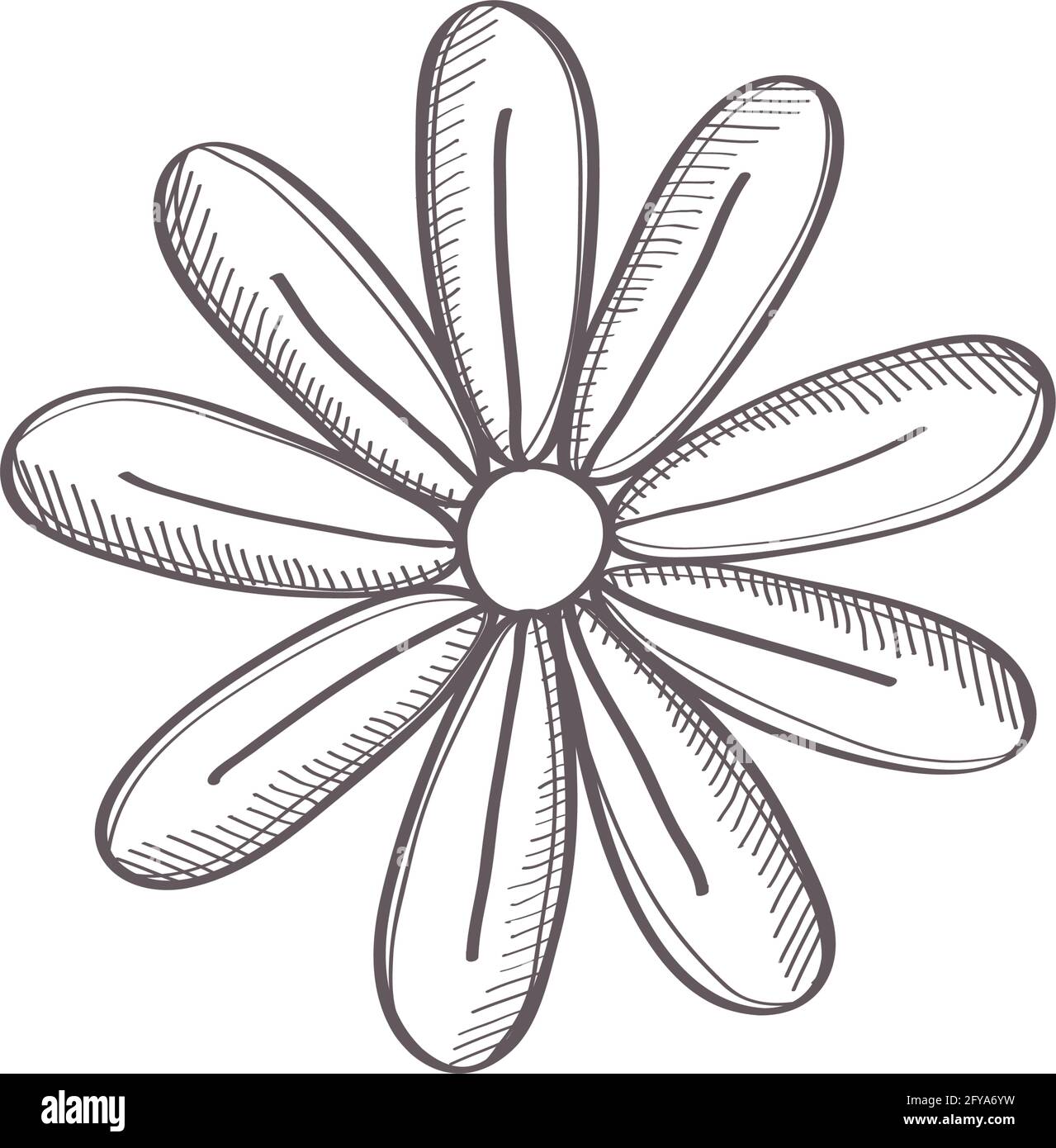 flower sketch icon Stock Vector Image & Art - Alamy