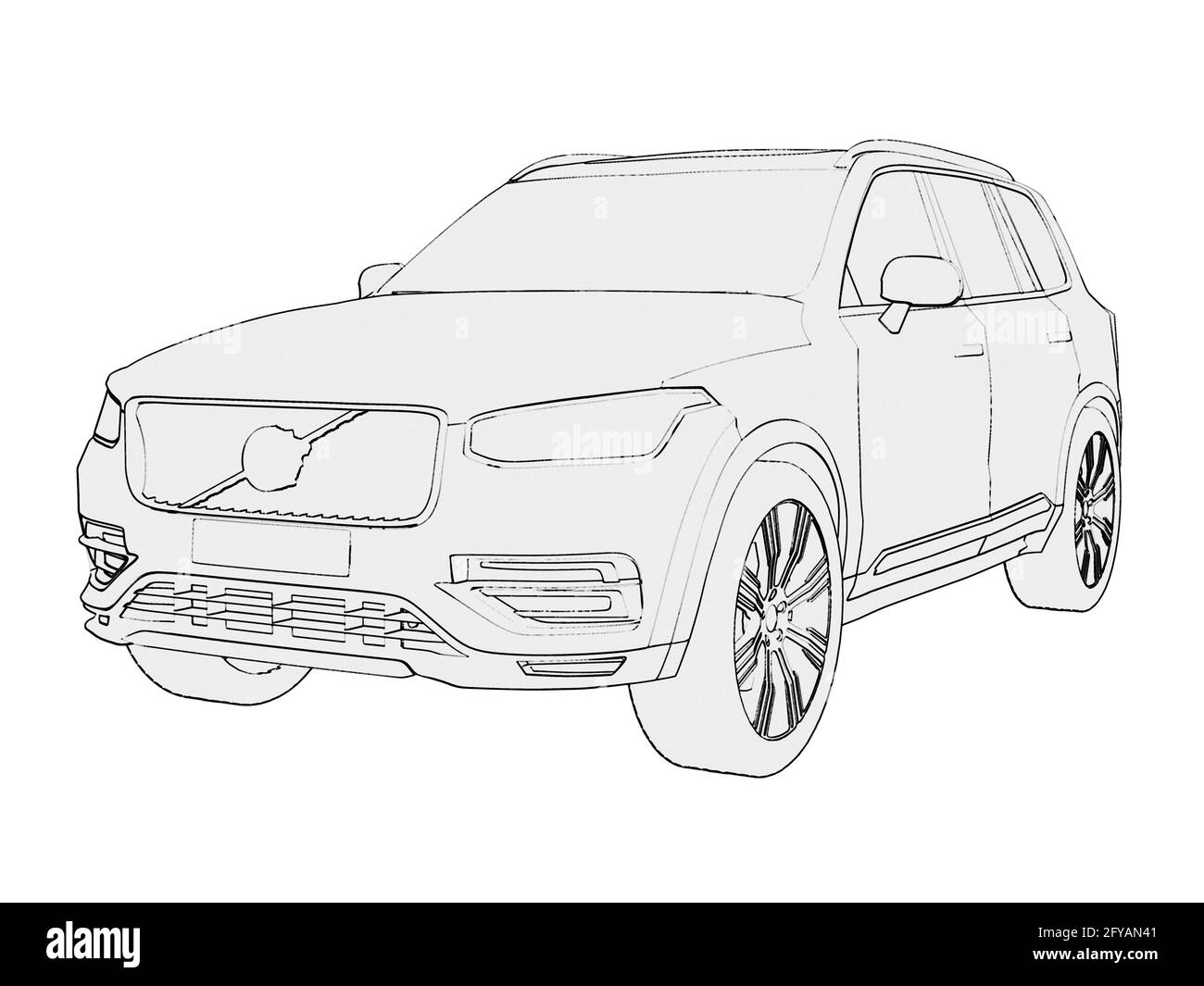 Transportation, SUV car, front angle view Stock Photo - Alamy