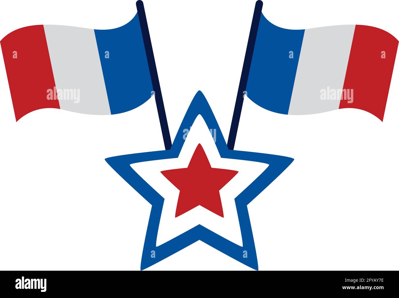france flags star Stock Vector Image & Art - Alamy