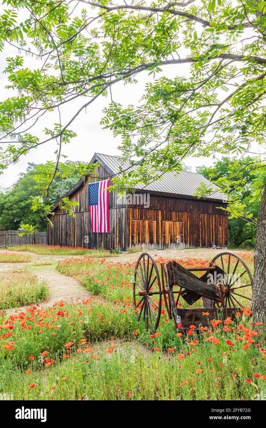 American Flag Barn