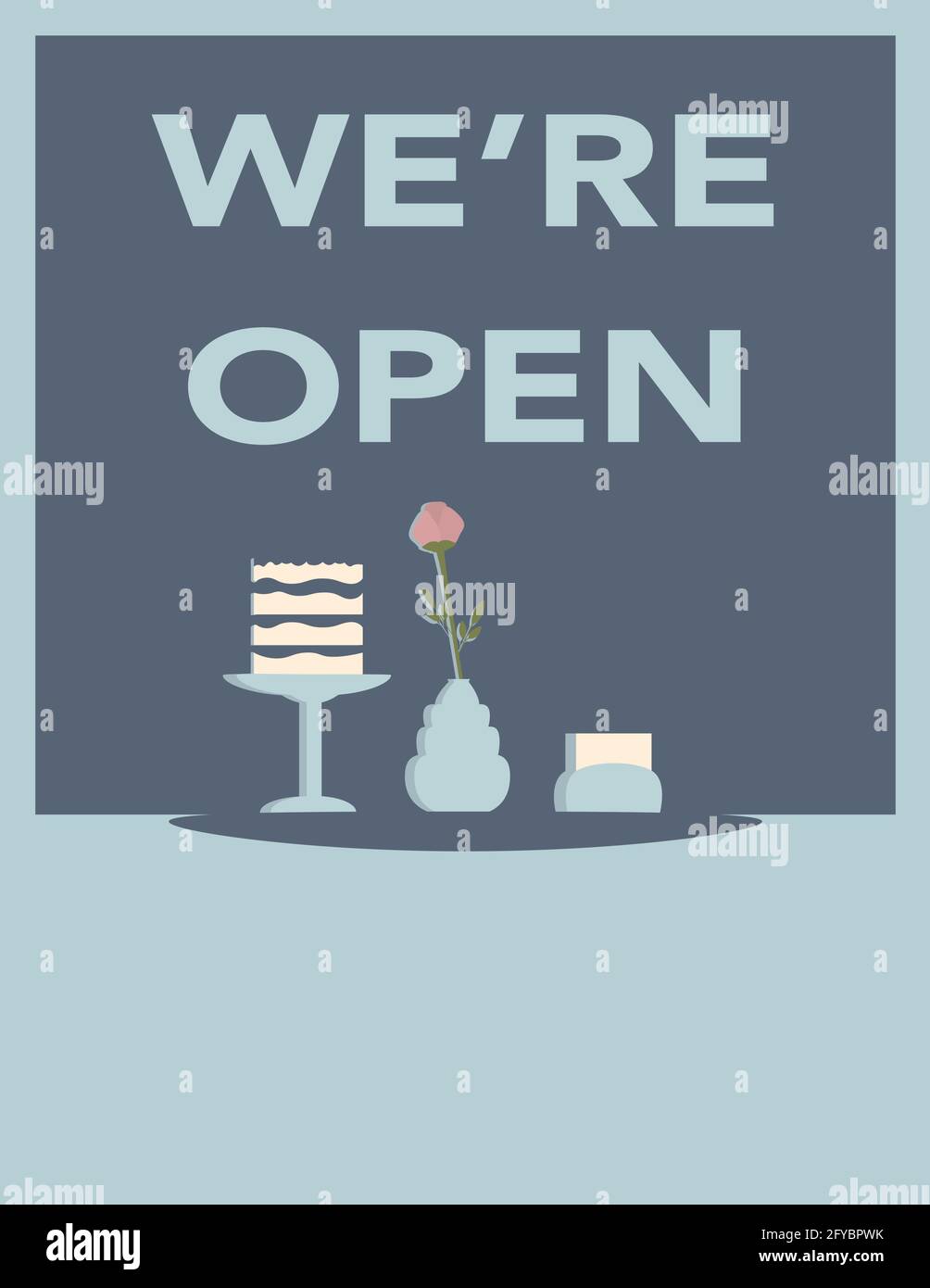 Sign on dessert table Stock Vector Images - Alamy