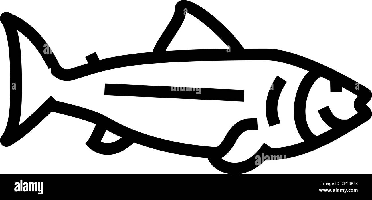fish ocean line icon vector illustration Stock Vector Image & Art - Alamy