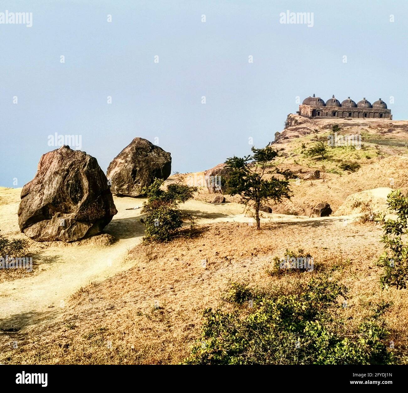 PAVGADH, INDIA - Jan 09, 2020: Ruins in the Top of Pavgadh Hills ...