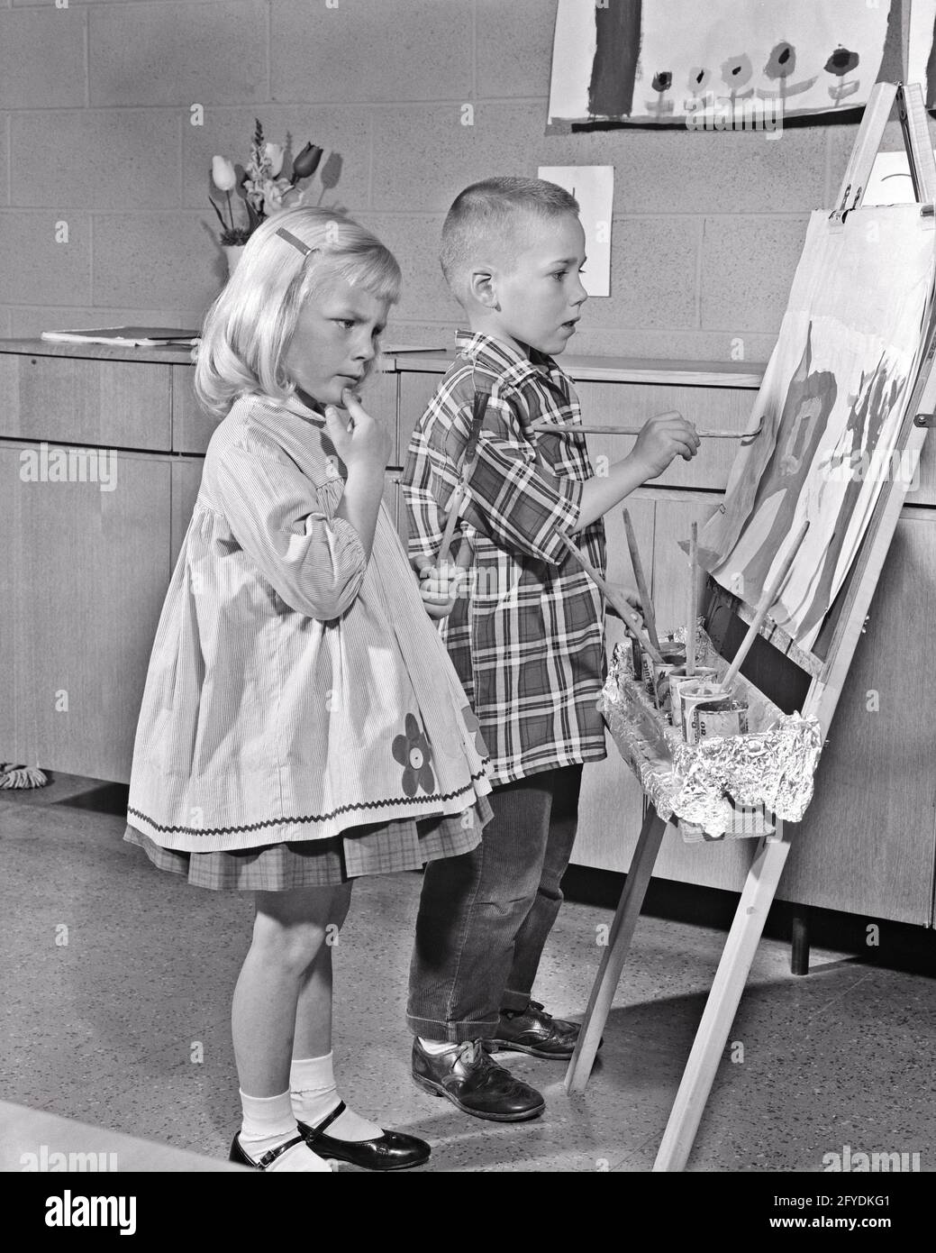 1960s school class hi-res stock photography and images - Alamy