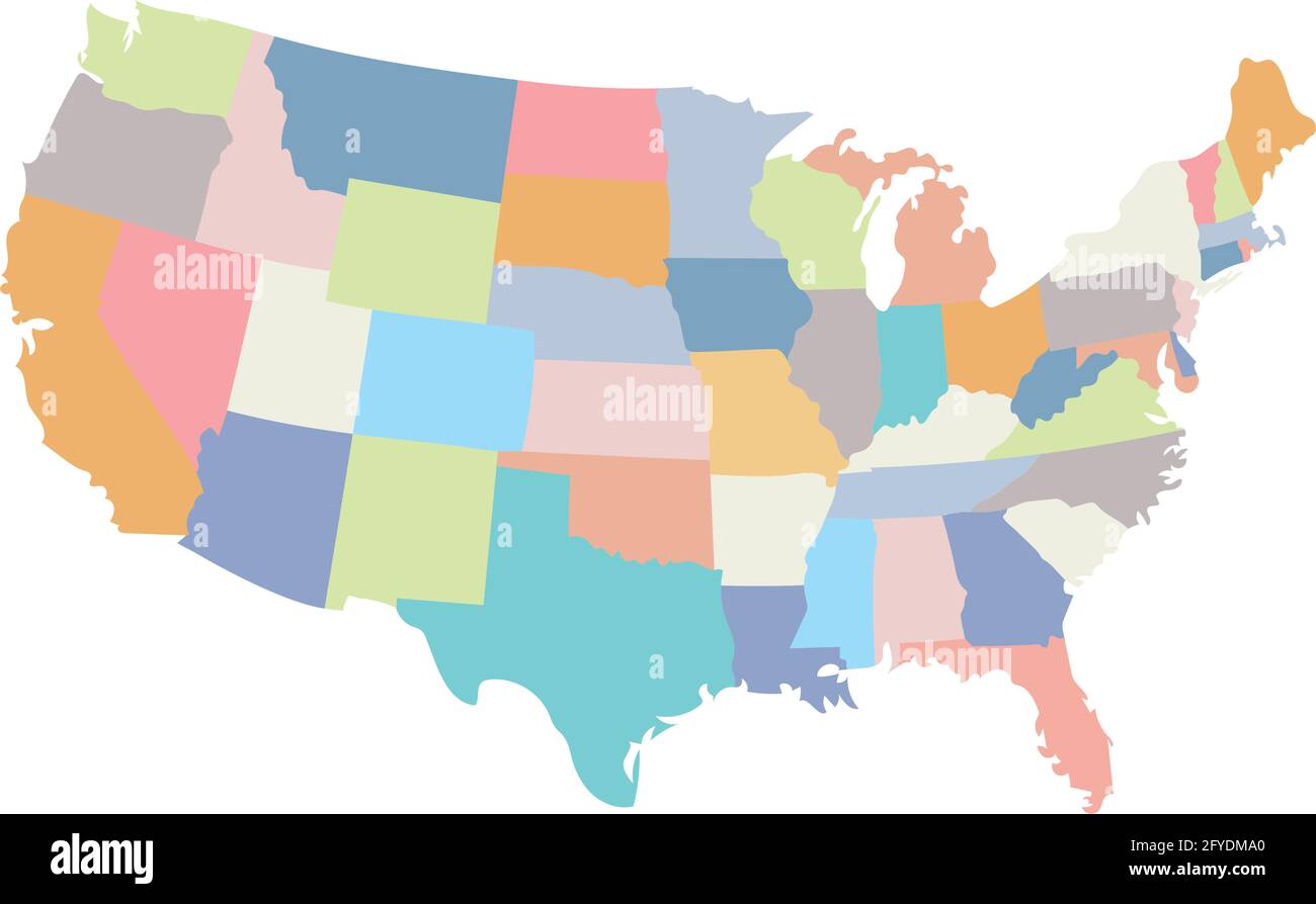 usa map illustration Stock Vector Image & Art - Alamy