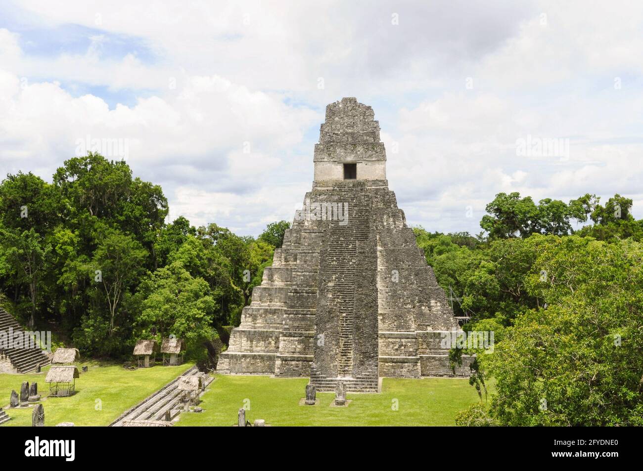Ancient Mayan citadel Tikal in Guatemala during daylight Stock Photo ...