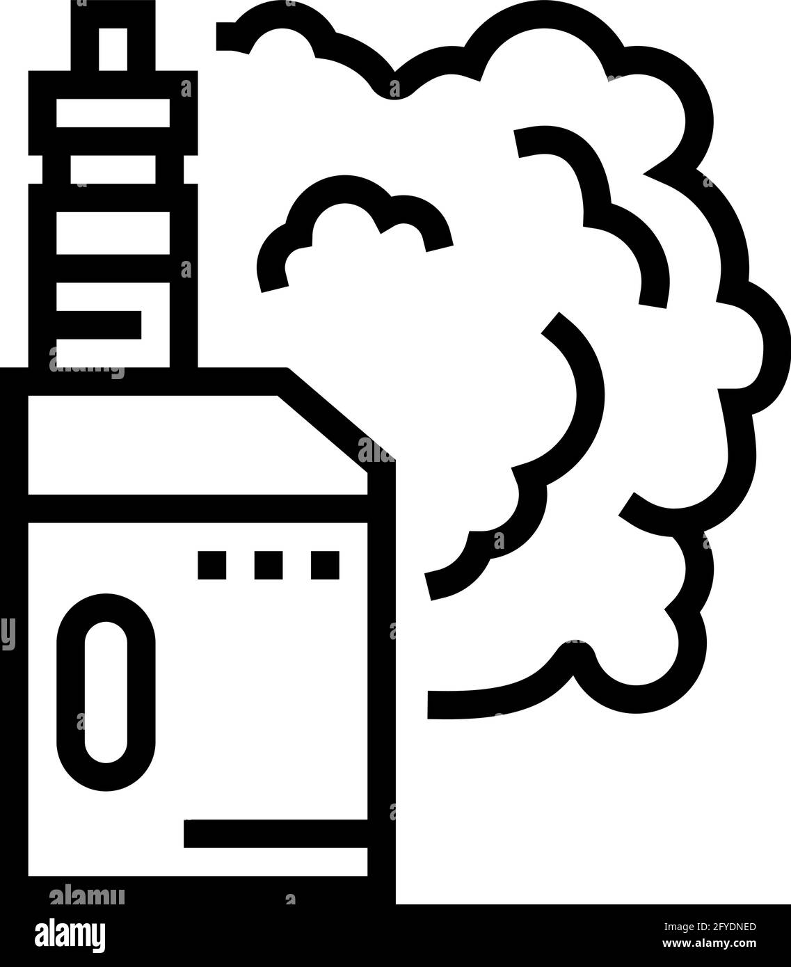 vape smoke line icon vector illustration Stock Vector Image & Art - Alamy