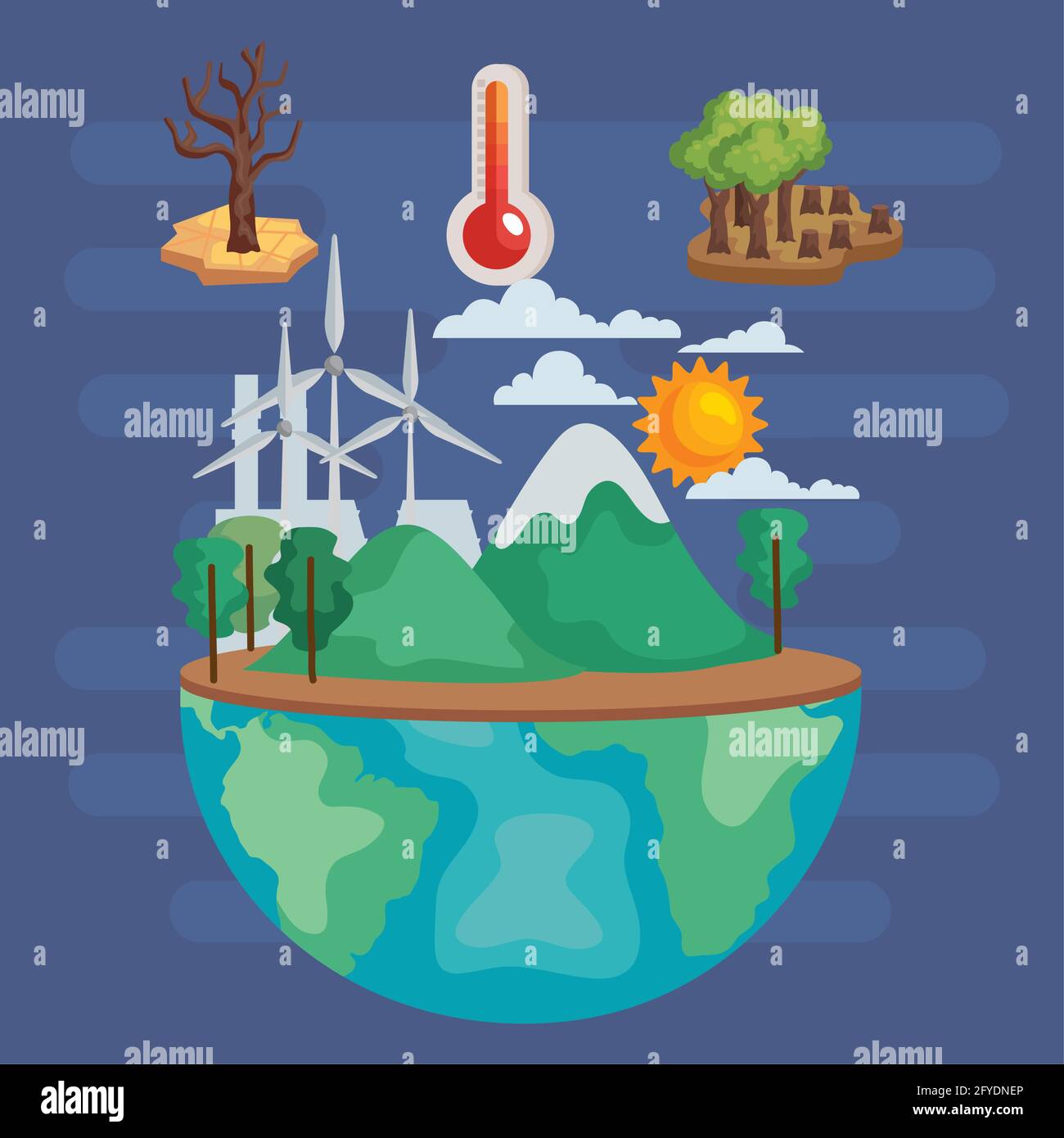 Effects Of Erosion Stock Vector Images - Alamy