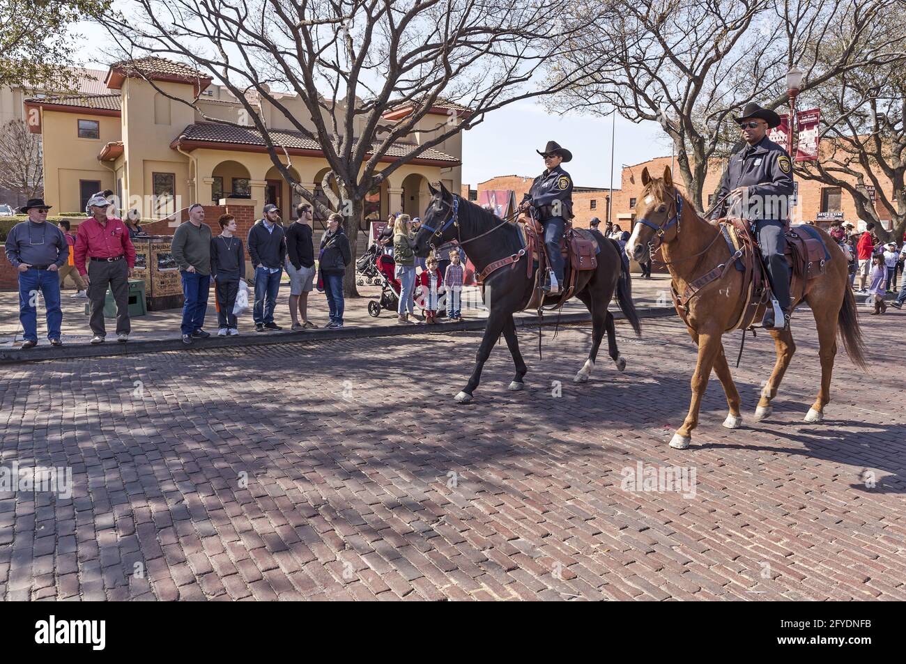Fort Worth, Texas, USA - 03.15.2018: Mounted police patrol. Police ...