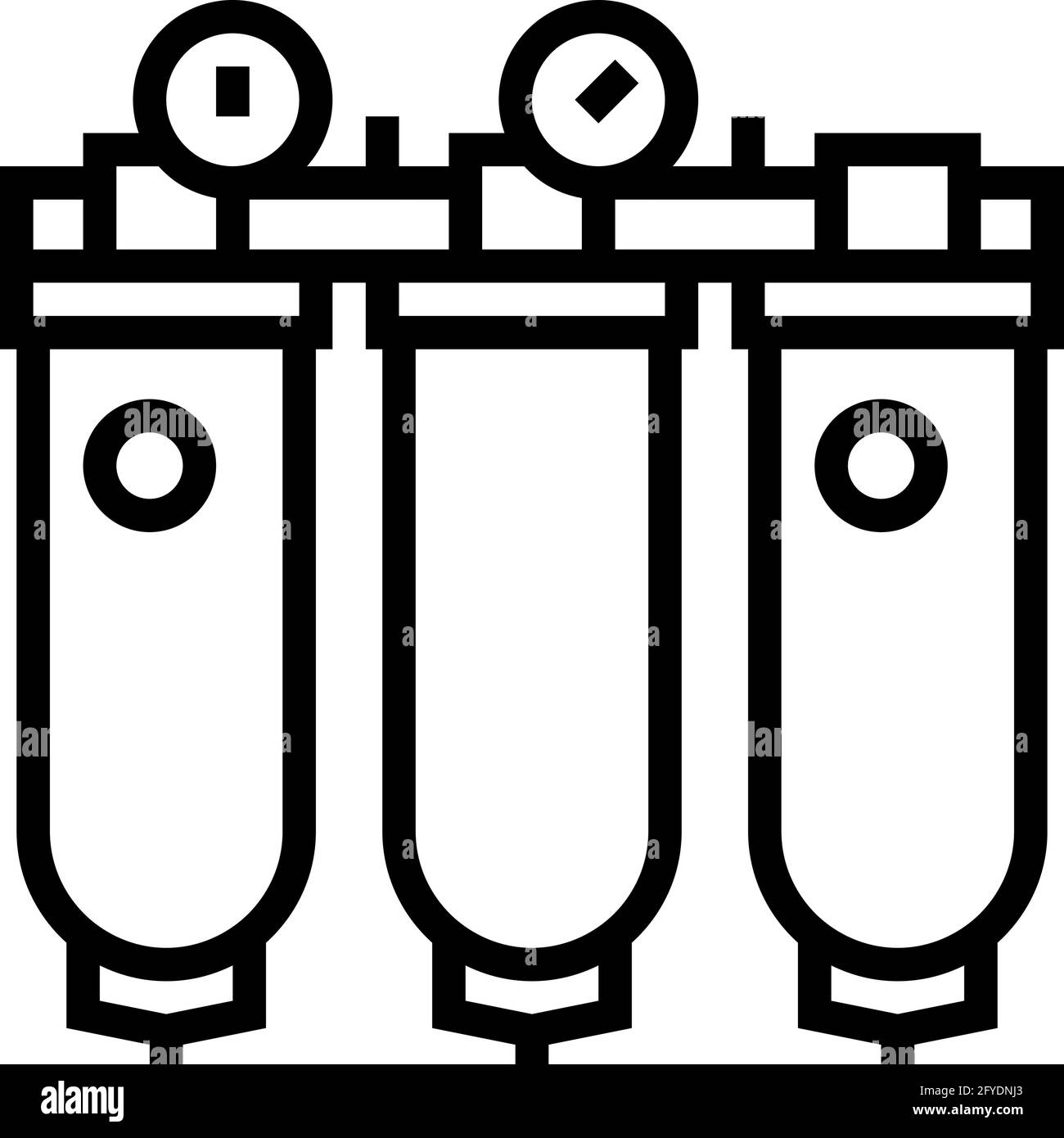 air purification system line icon vector illustration Stock Vector ...