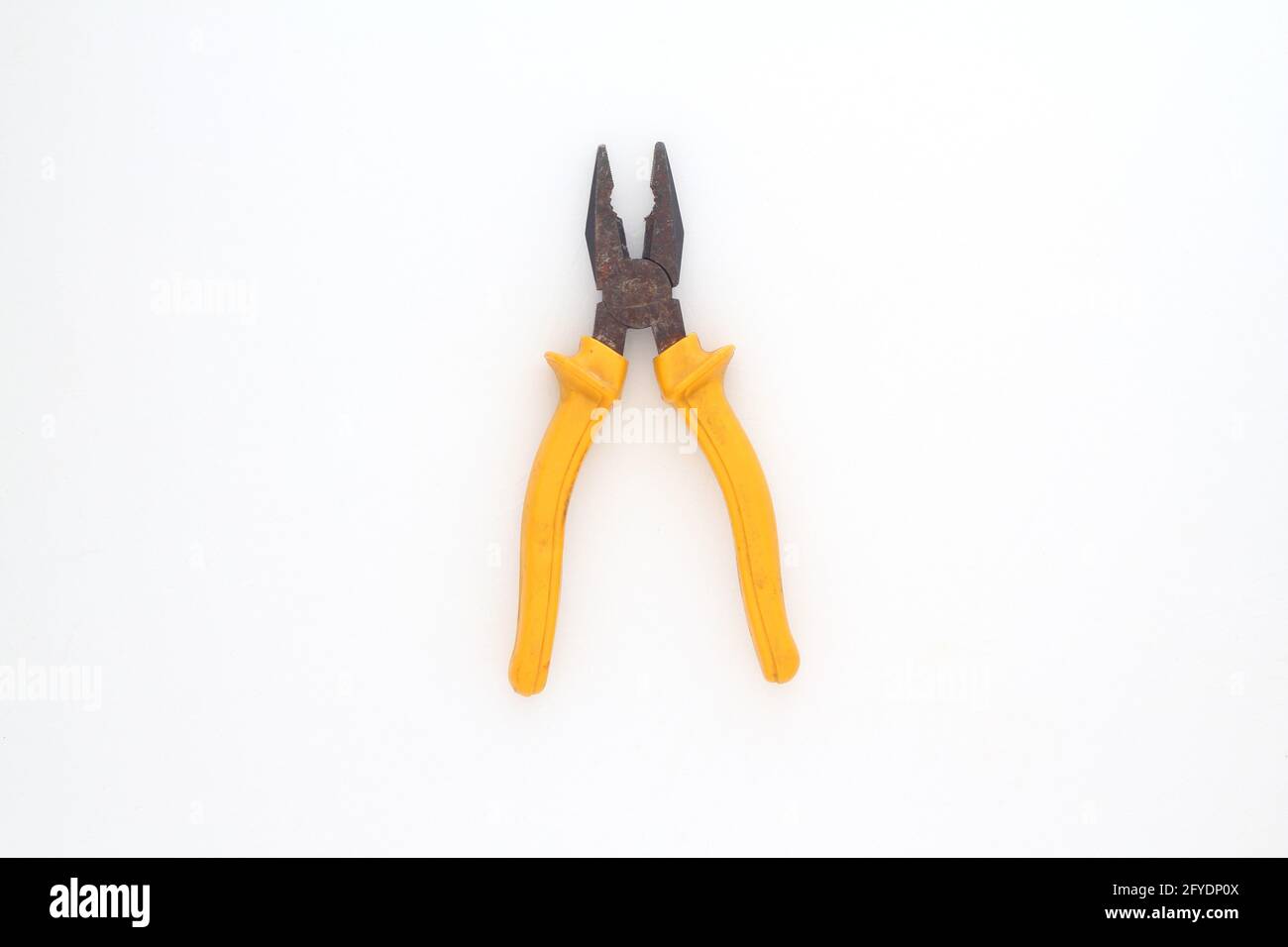 old rusty pliers isolated on a white background Stock Photo - Alamy