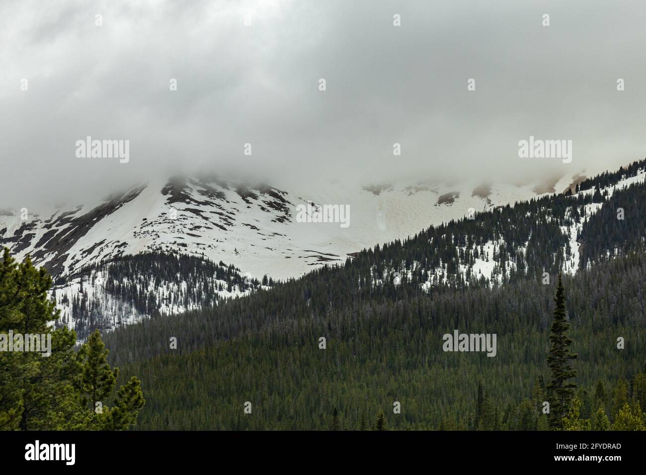 Summer Snow Caps Stock Photo - Alamy